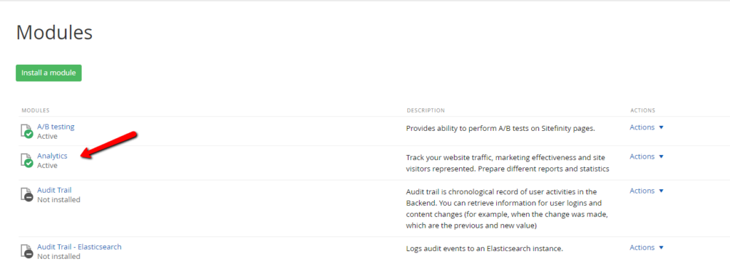 Set Up Analytics Module in Sitefinity to Measure Website Traffic