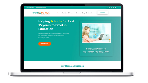 Custom Moodle LMS Development Case Study- TechnoSchool